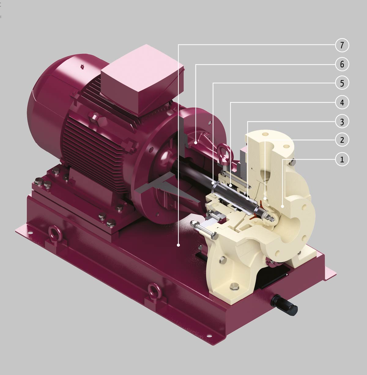 Horizontal fiberglass centrifugal pumps with mechanical seal - SERIES ...